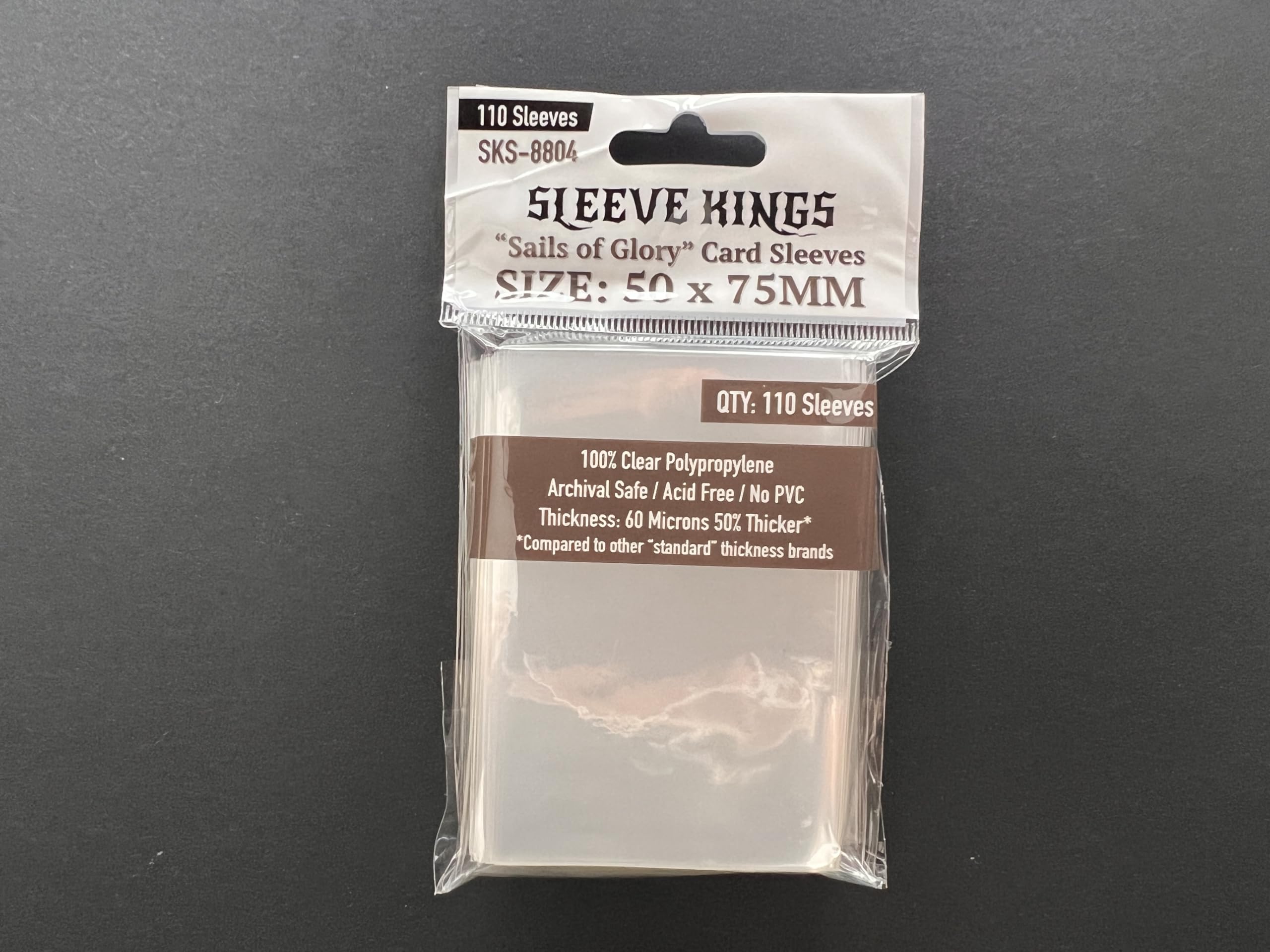 Sleeve Kings Sails of Glory Card Sleeves (50x75mm) - 110 Pack, 60 Microns