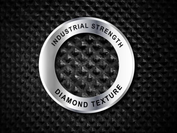 PermaSafe HD Industrial Strength, Nitrile Disposable Gloves, 6+ Mil, Latex Free, Raised Diamond Texture, Mechanicās Gloves (Medium, Box of 100)
