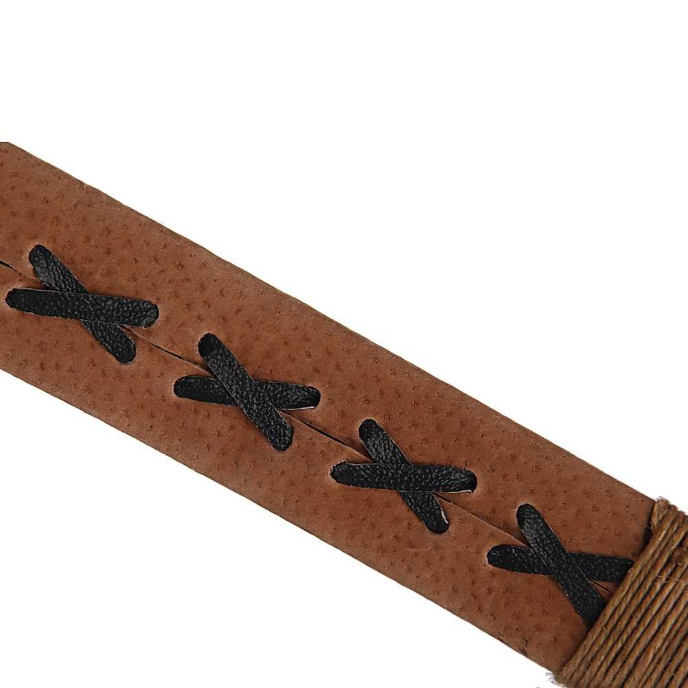 PG1ARCHERY Traditional Archery Recurve Bow Longbow Basic Handmade Pig Leather Horsebow Long Bow Left and Right Handed for Hunting Practice Target 65lbs
