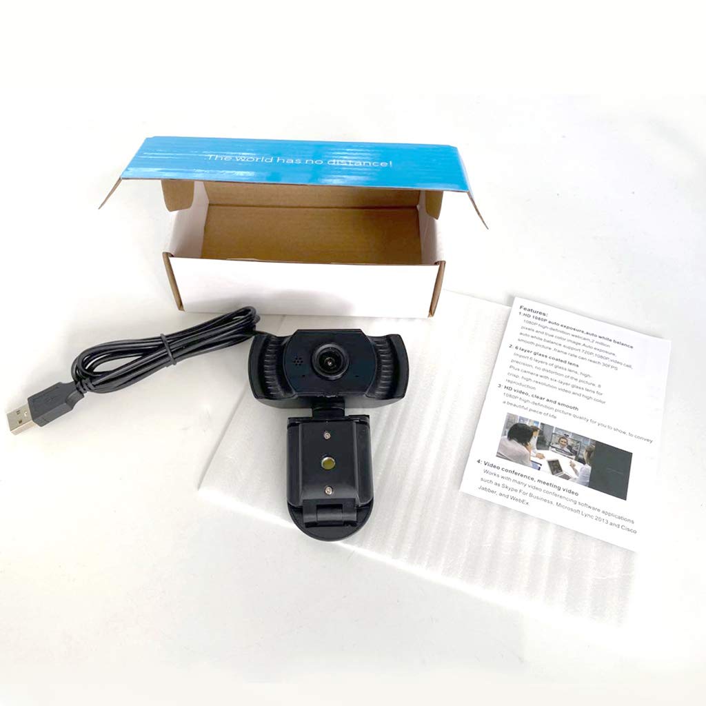 PC Cameras Webcam with Microphone, Computer Web Camera 1080p for Live Streaming, Gaming, Calling and Conferencing Flexible Rotatable,Red