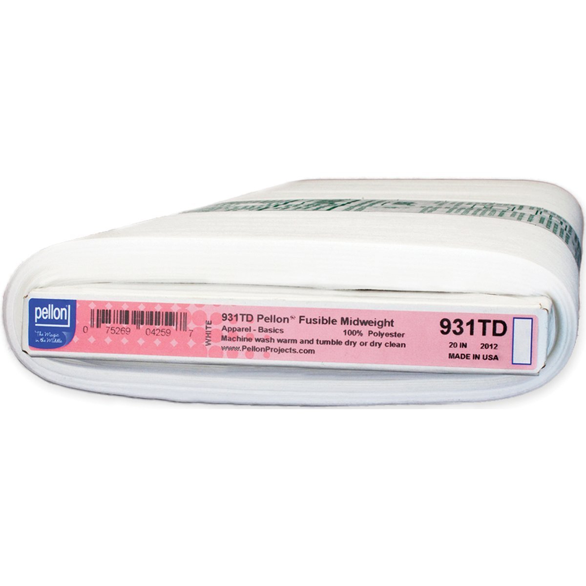 Pellon Tridimensional Fusible Interfacing, 20-Inch by 25-Yard, White 3-Pack
