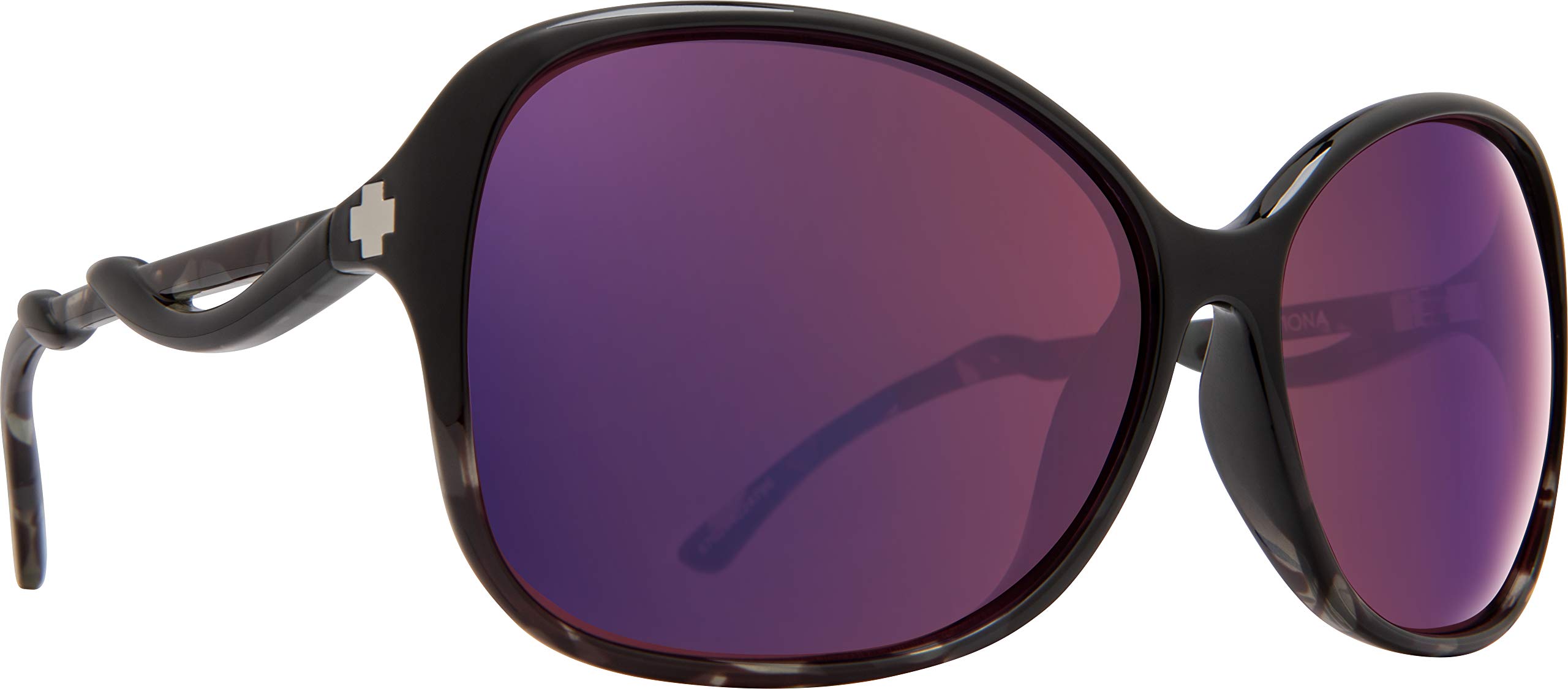SPY Optic Fiona Black/Smoke Tort/Happy Rose/Midnight Spectra Mirror One Size
