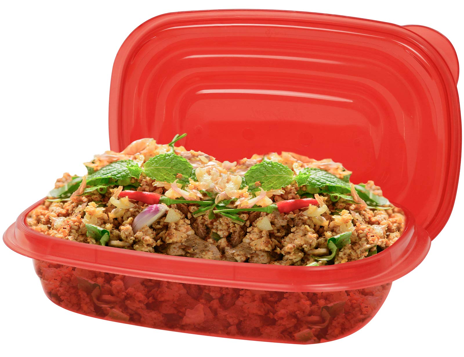 Rubbermaid TakeAlongs Rectangular Food Storage Containers 4 Cup 3 Count