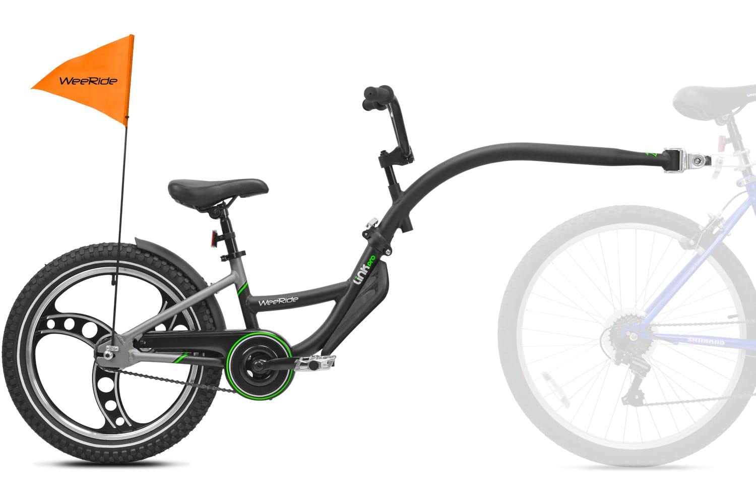 Weeride Kazam Link Tagalong Trailer Child Bike Seat - Black