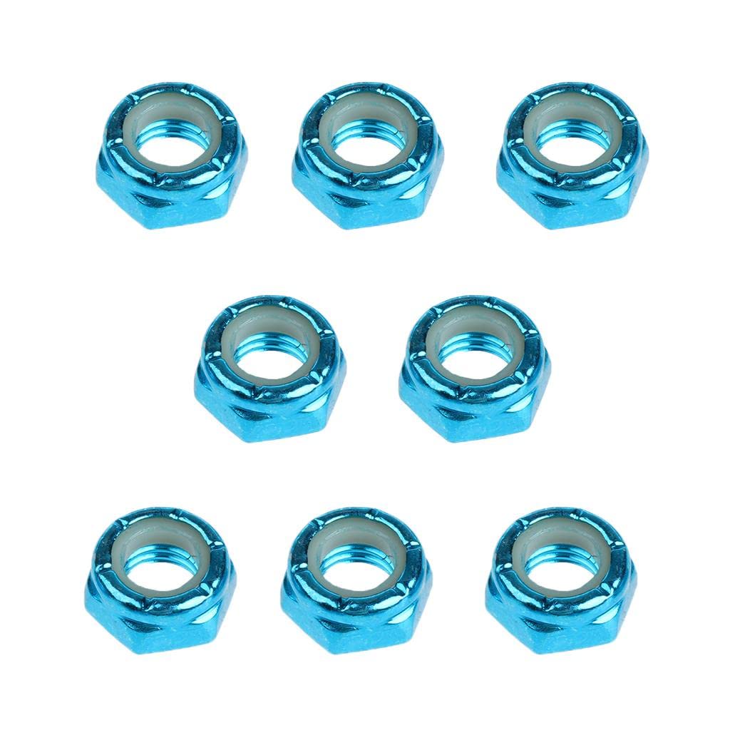 SM SunniMix Set Of 24 Skateboard Truck Wheel Axle Screw Nuts