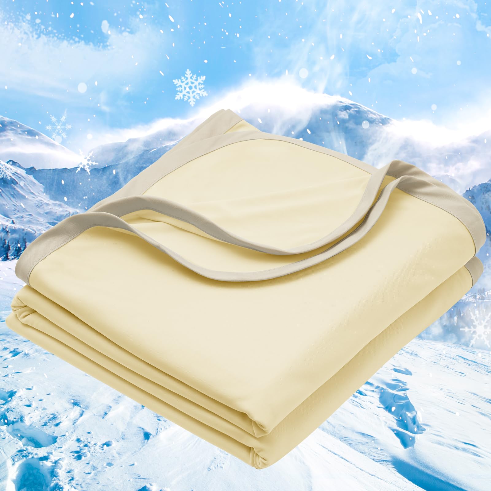 PHF Cooling Blanket for Hot Sleepers Queen Size, Arc-Chill Cool Blanket Absorbs Body Heat to Keep Cool for Night Sweats, Summer Blanket for Bed Sofa Couch, 90x90 inches, Charcoal