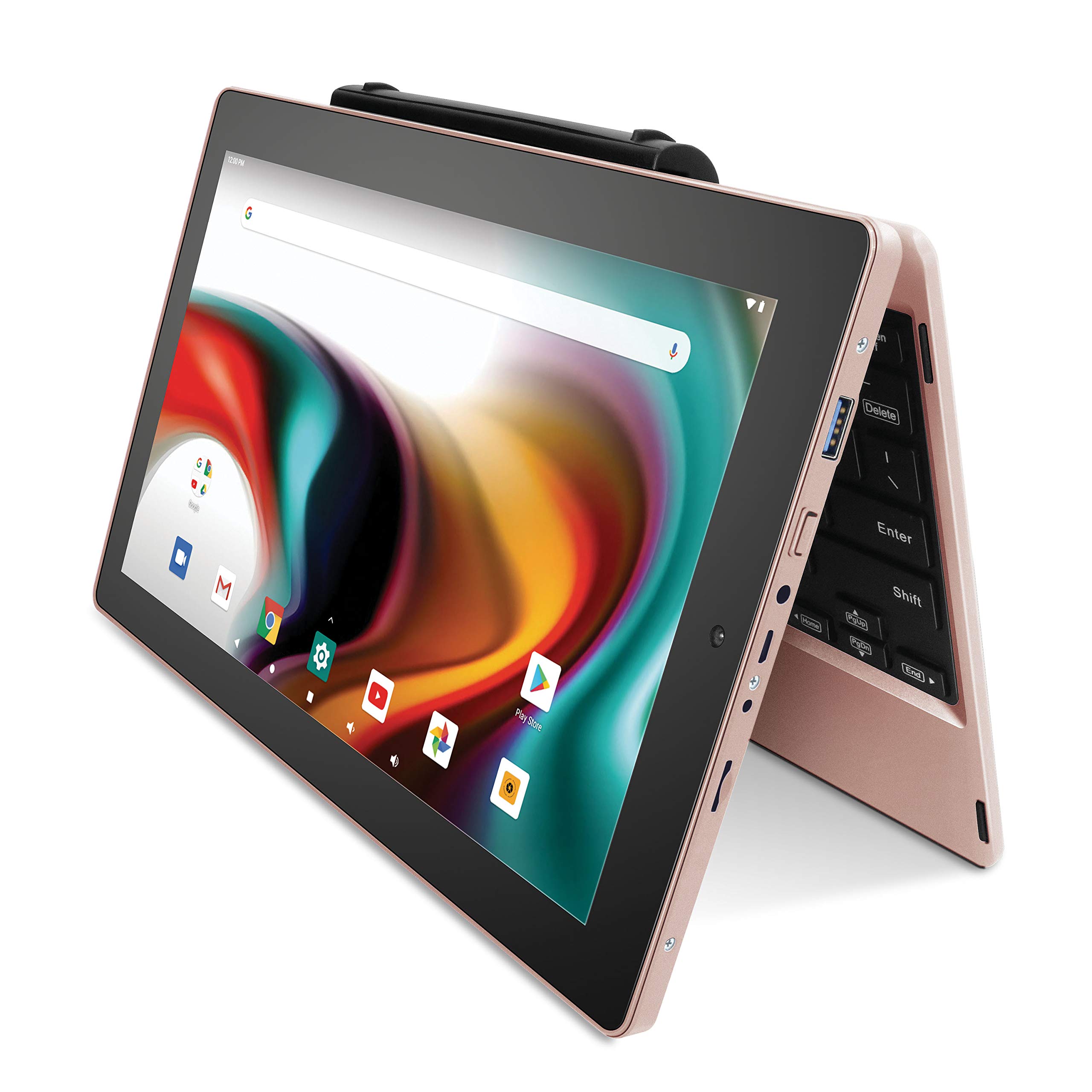 RCA Newest Best Performance Tablet Quad-Core 2GB RAM 32GB Storage IPS HD Touchscreen WiFi Bluetooth with Detachable Keyboard Android 9 Pie (11.6", Rose Gold)