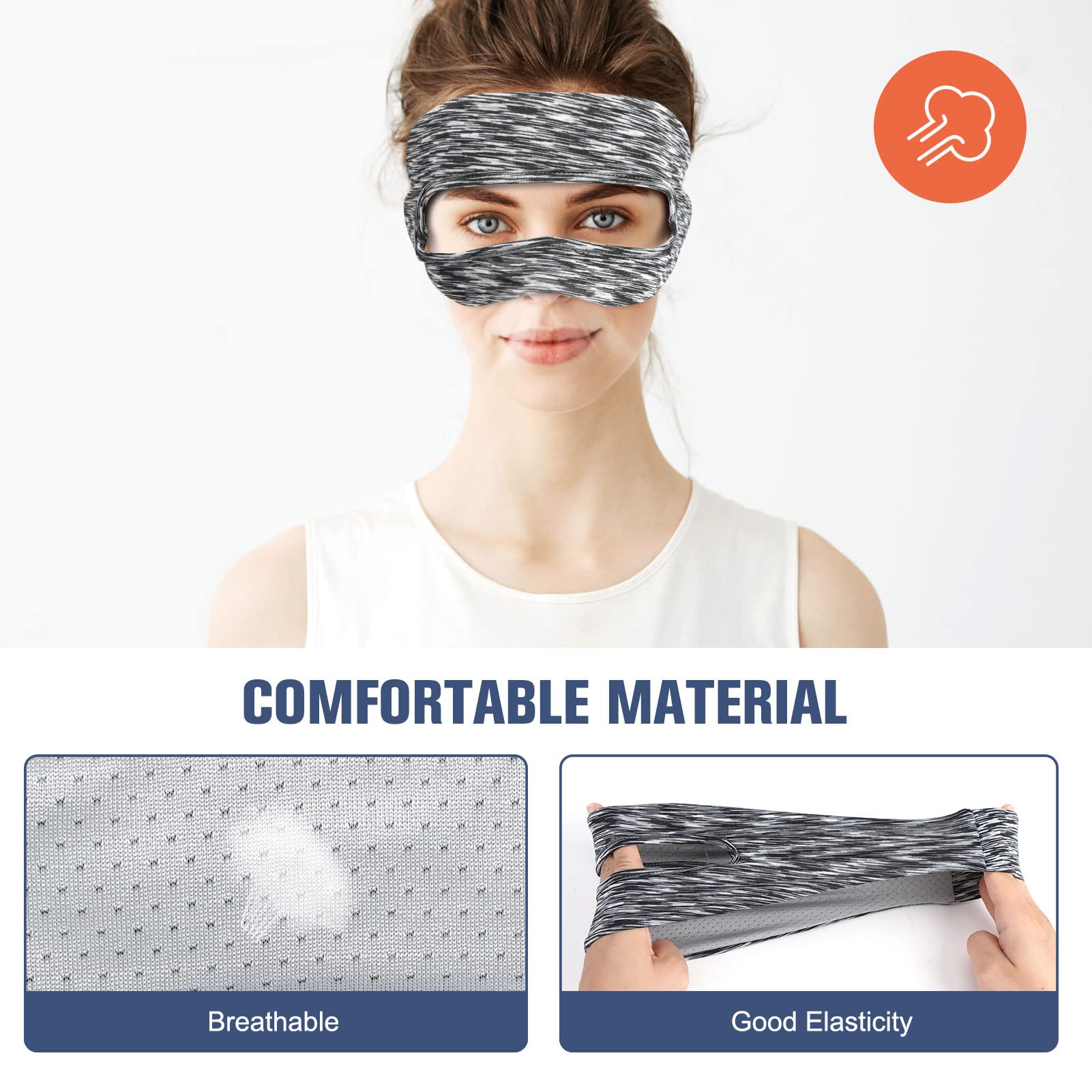 WISHDREAM Oculus Quest 2 Face Cover + Oculus Quest 2 Sweat Guard, VR Face Cushion+VR Sweat Band for Oculus Quest 2 VR, Quest 2 Accessories