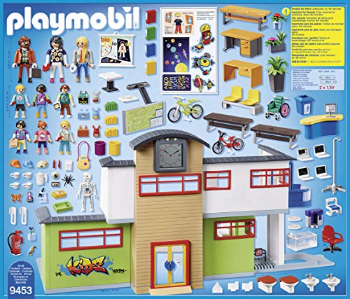 Playmobil Furnished School Building, Multicolor