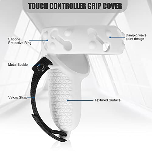 Silicone Bump 3 in 1 Handle Protective Cover Anti-Fall Adjustable Hand Strap Protection Accessories for Oculus Quest2