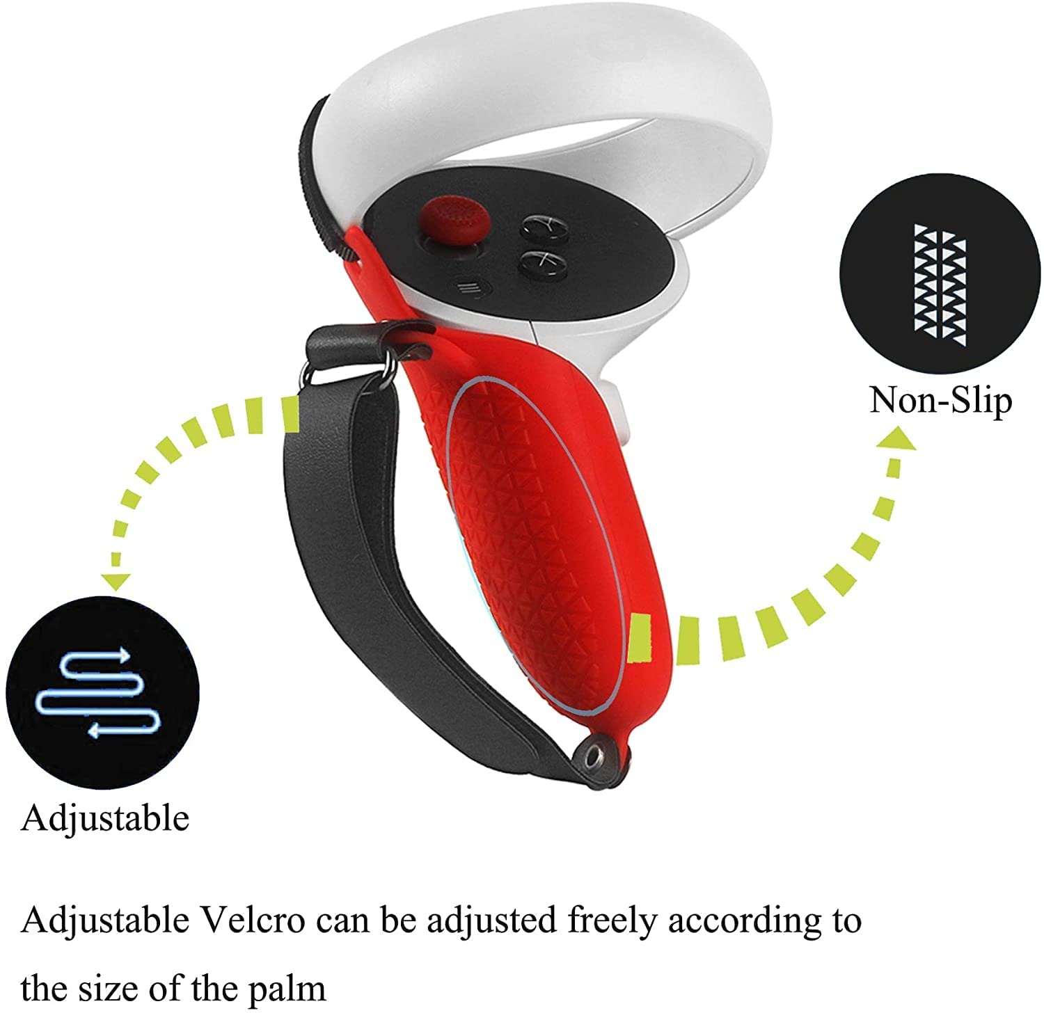 Silicone Controller Grip Cover and Face Cover, VR Quest 2 Accessories