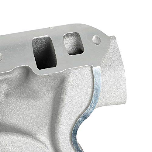 TYFYB Aluminum Air Gap Intake Manifold Dual Plane For SBF 260 289 302 Small Block silver