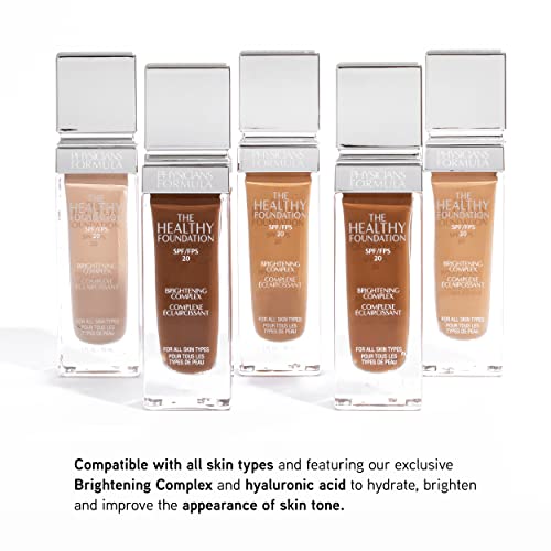 Physicians Formula The Healthy Foundation LC1 Light-Cool | Hydrating Liquid, Natural Finish | Dermatologist Tested, Clinicially Tested