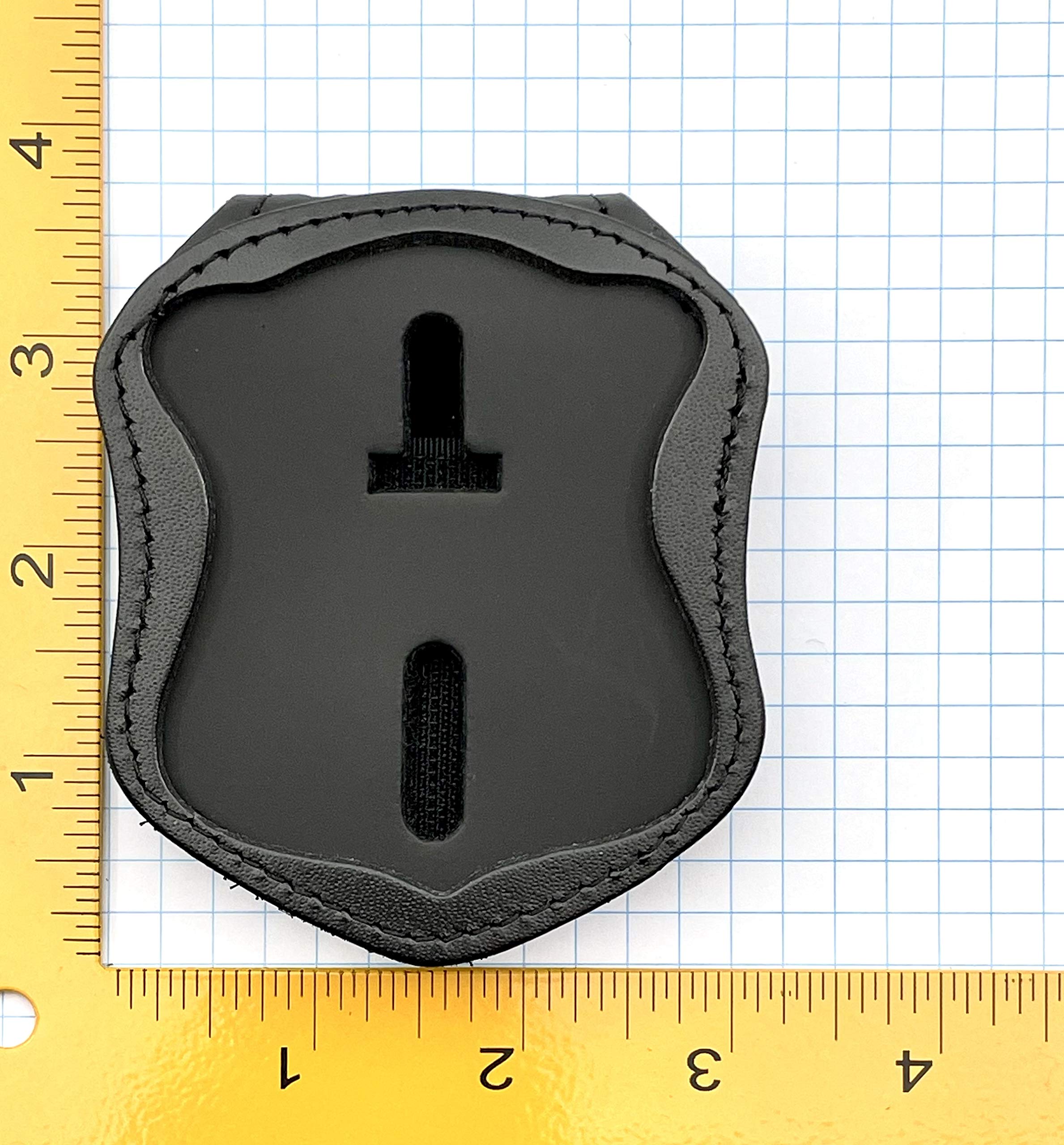Perfect Fit Shield Wallets Boston Police Belt Clip Badge Holder with Neck Chain