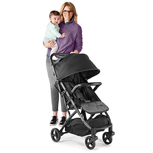 Summer 3Dpac CS Compact Fold Stroller with The Affirm 335 DLX Rear-Facing Infant Car Seat (Slate Gray) and Affirm 335 Infant Car Seat Adapters