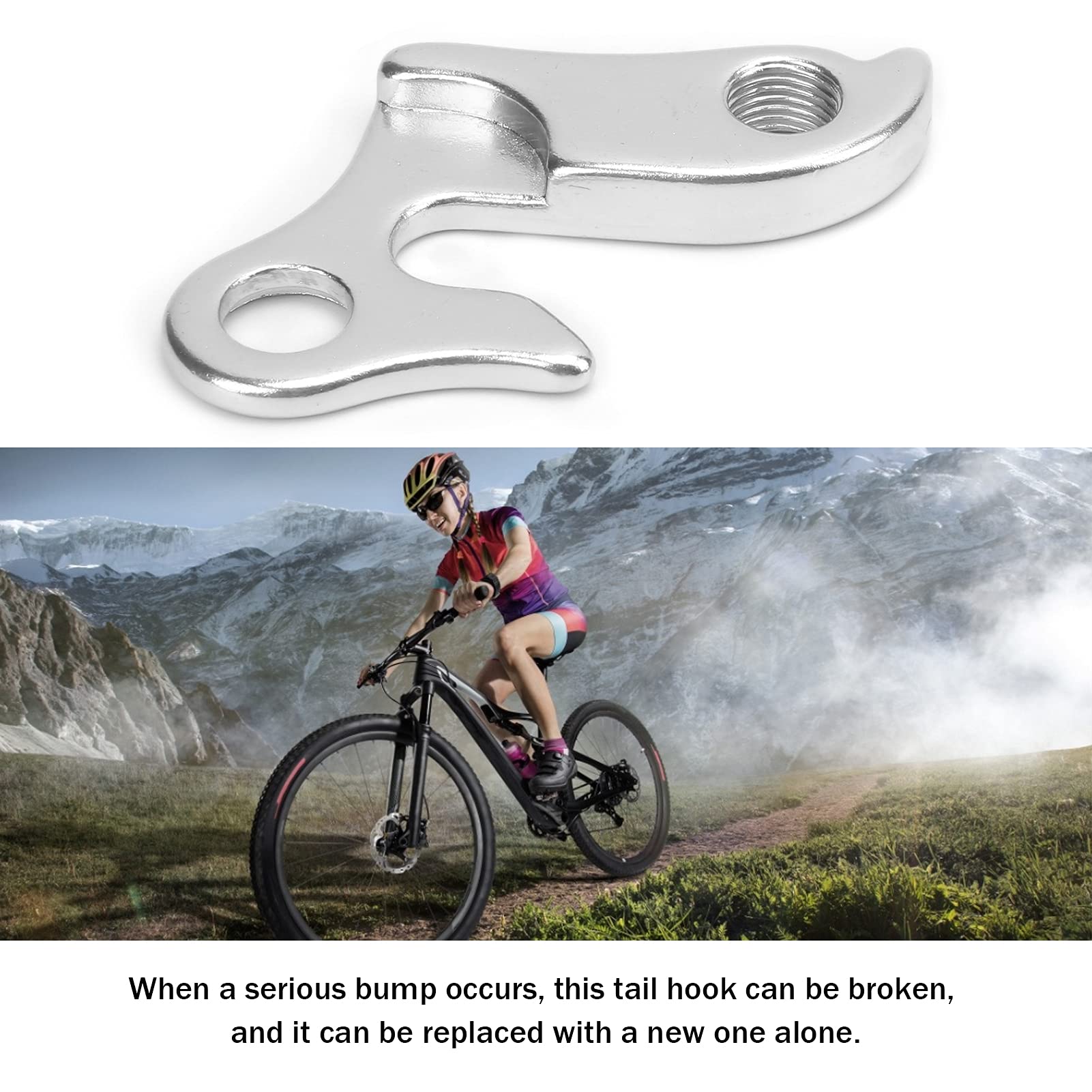 YXyuexin Mountain Bike Tail Hook Lugs, Road Bike Tail Hook Rear Derailleur Hook Rear Hook Frame Hook Shift Hook for Bicycle Parts Replacement