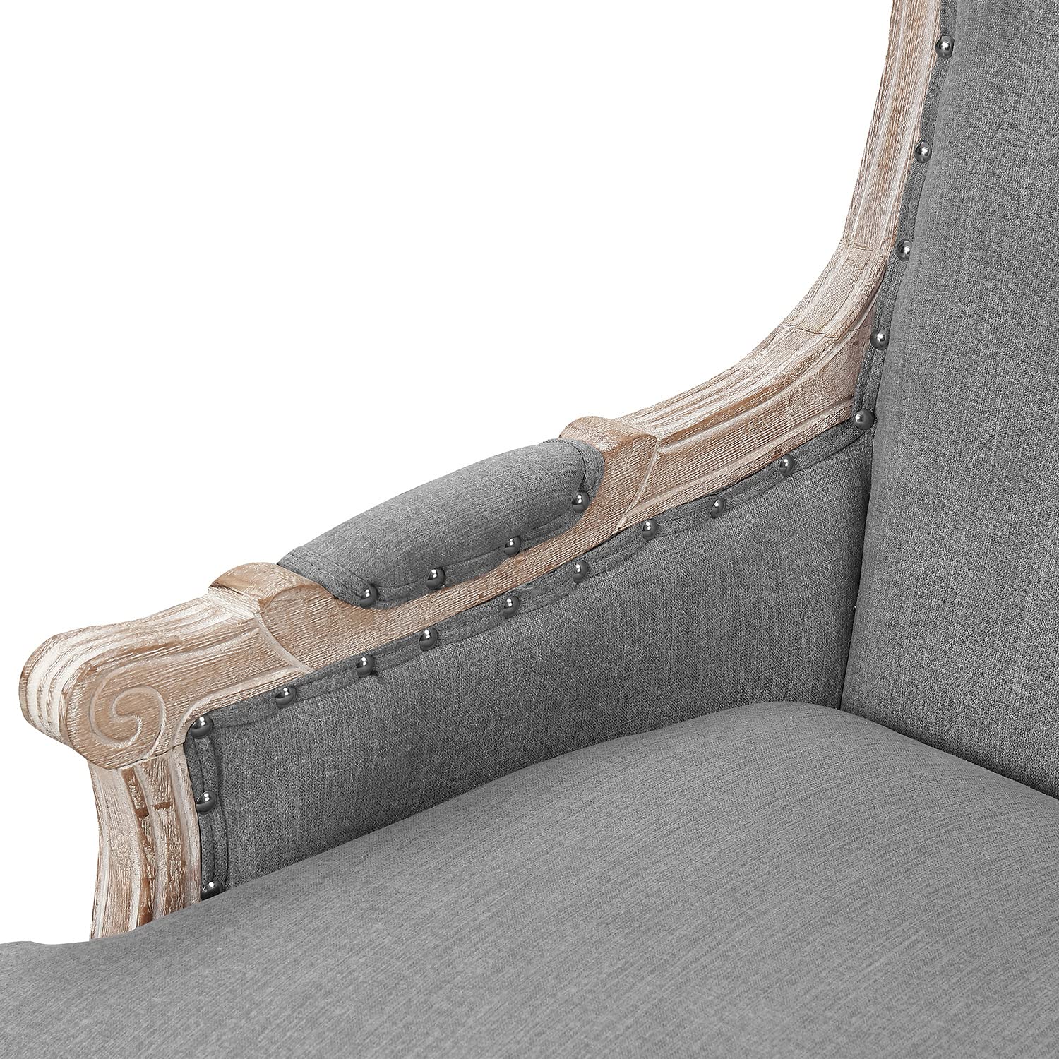 Picket House Furnishings Regal Accent Chair, Wood, Light Blue
