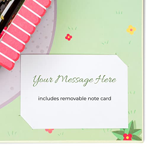 Paper Love Flower Truck 3D Pop Up Card, Gift for Birthday, Wedding, Anniversary, Thank You, Get Well, All Occasion or Just Because - 5" x 7" Cover - Includes Envelope and Note Tag