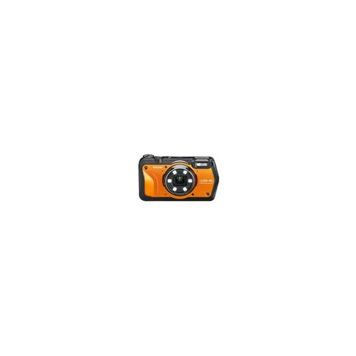 Ricoh WG-6 Webcam Orange Waterproof Camera 20MP Higher Resolution Images 3-Inch LCD Waterproof 20m Shockproof 2.1m Underwater Mode 6-LED Ring Light for Macro Photography