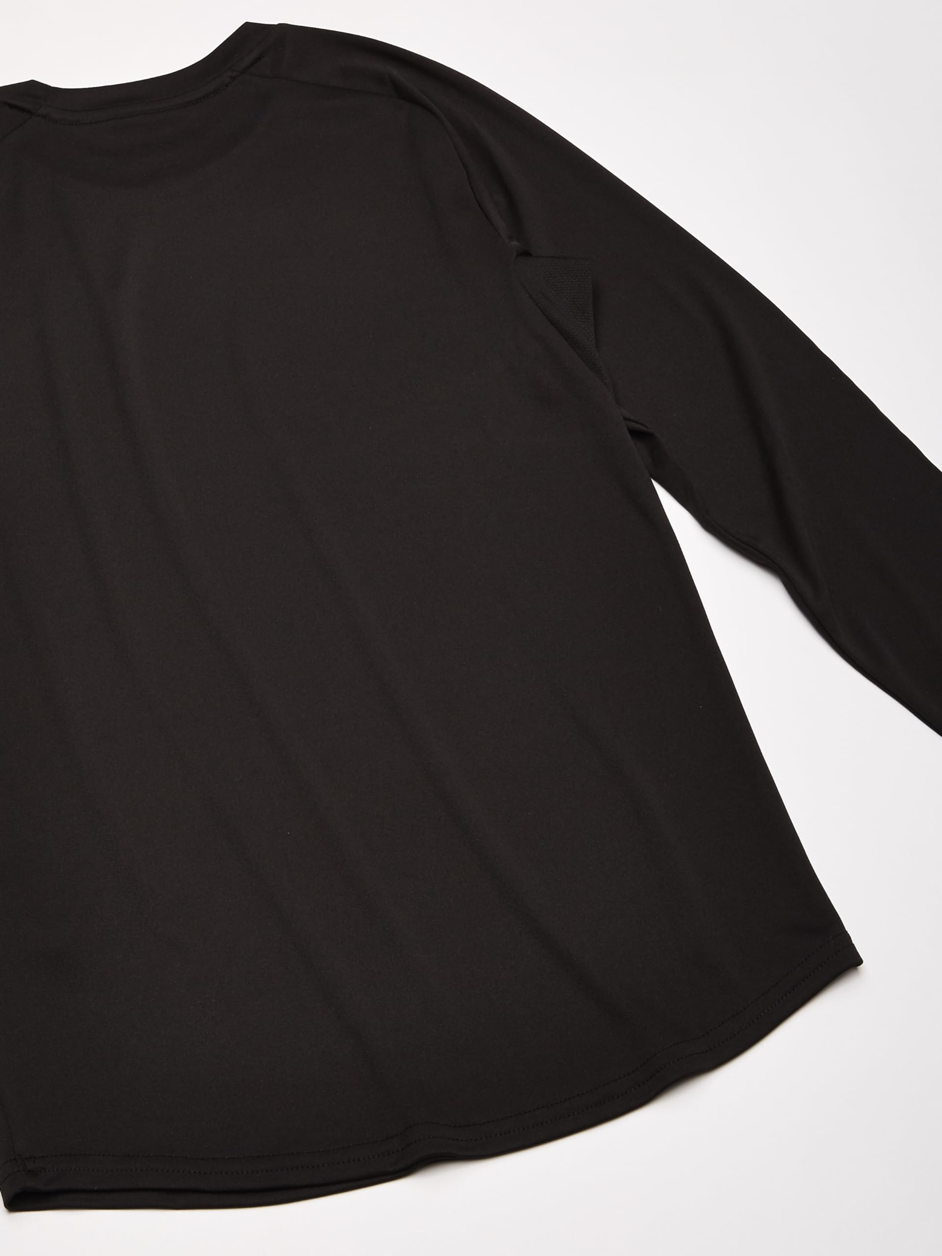 Rawlings Youth Crew Neck Long Sleeve Shirt, Black, Adult Medium