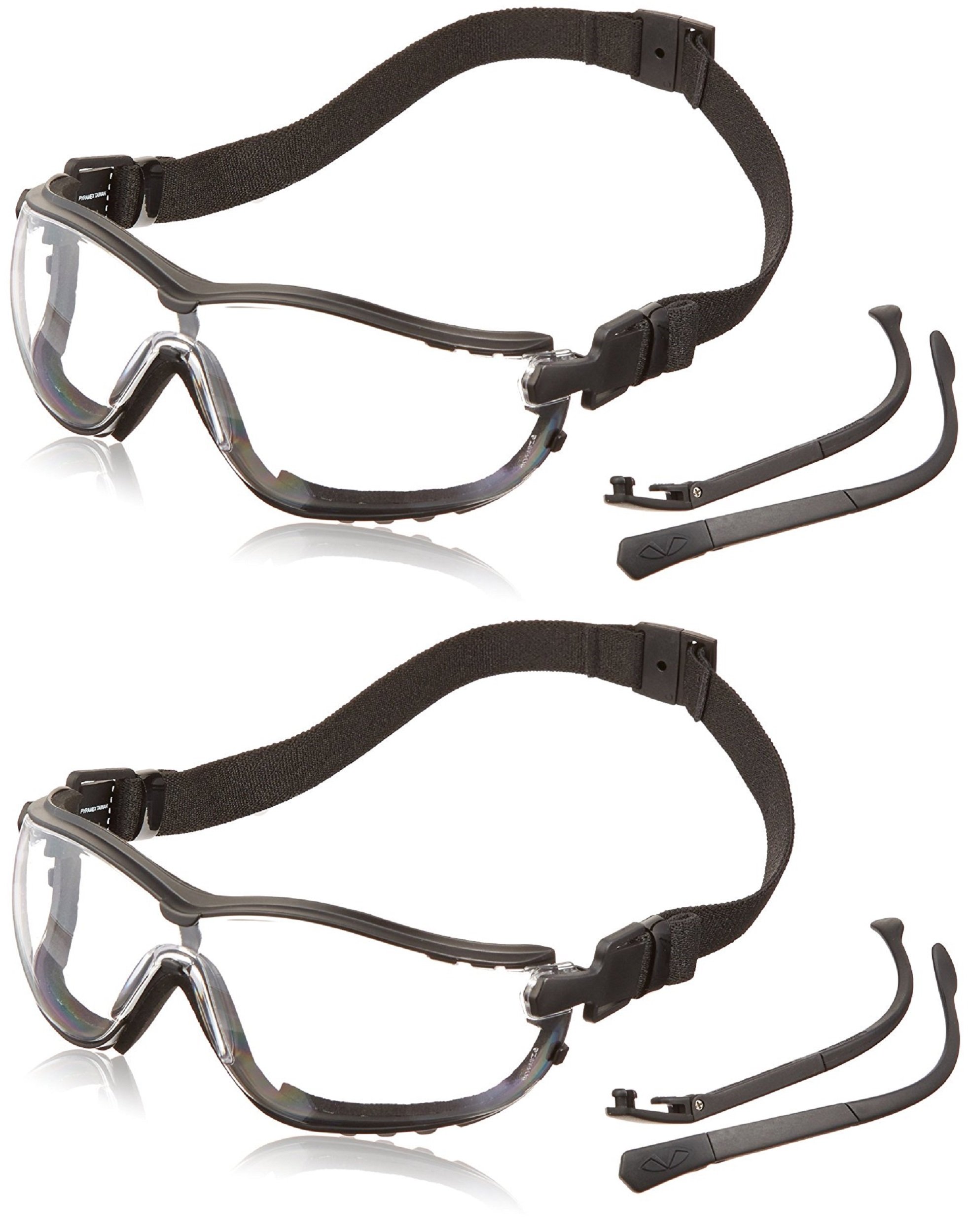 Pyramex V2G Safety Glasses (Clear Anti-Fog Lens GB1810ST) (2 Pair)