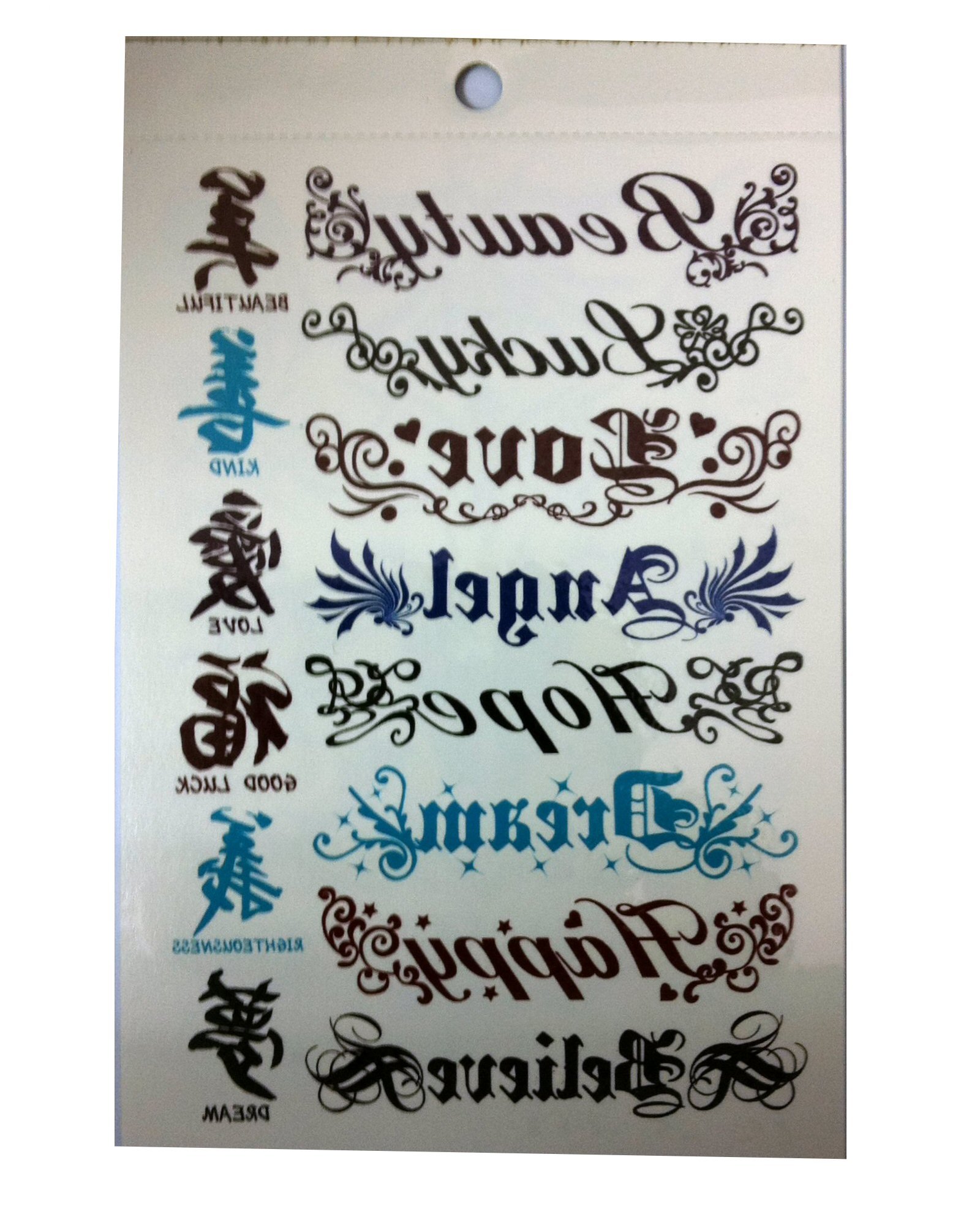 Tapp Collections 280 Temporary Tattoos - M1 Style