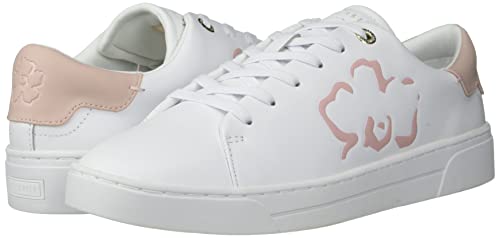 Ted Baker Women's TARLIAH Sneaker, White-Pink, 8