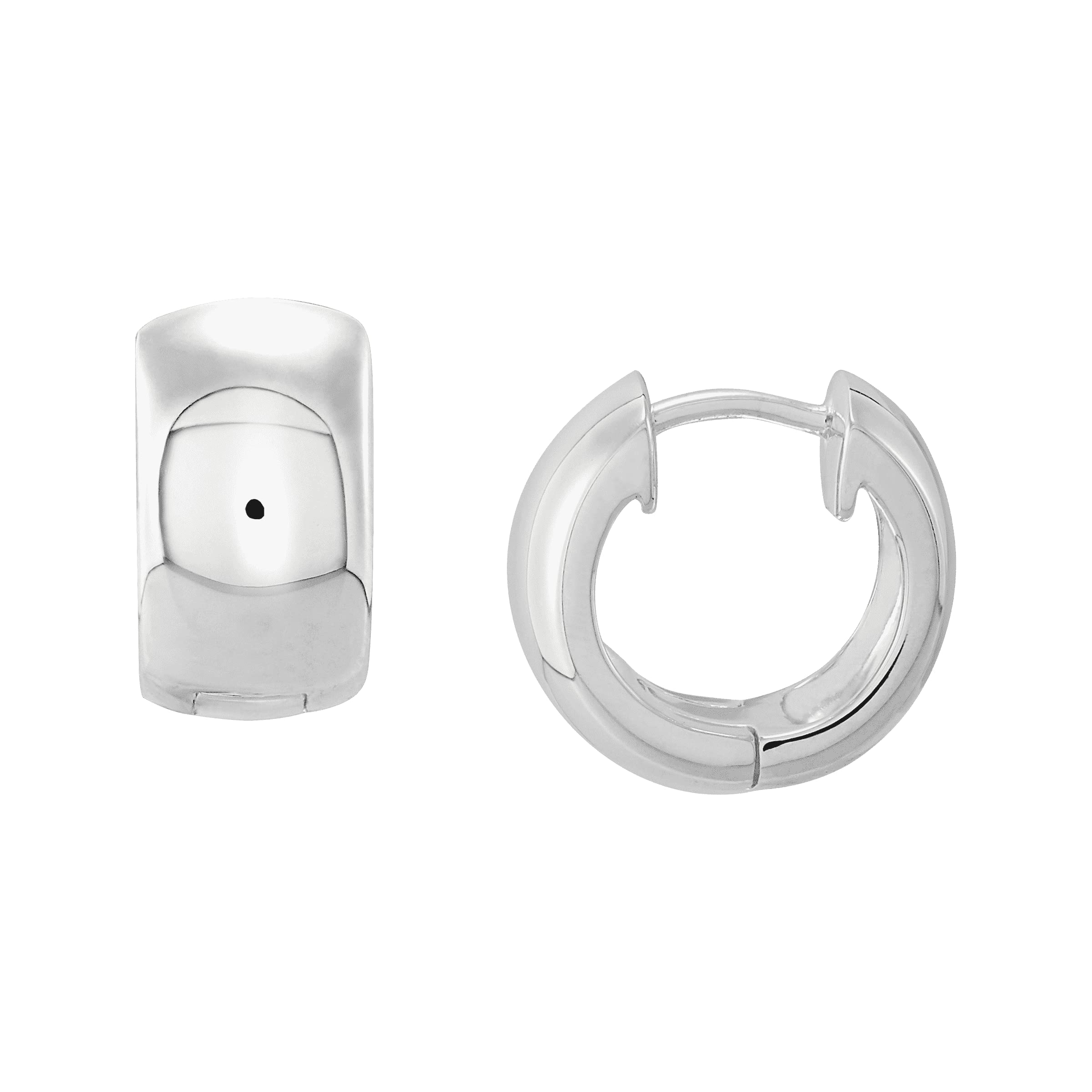 Silpada 'Wide Horizons' Huggie Hoop Earrings in Sterling Silver