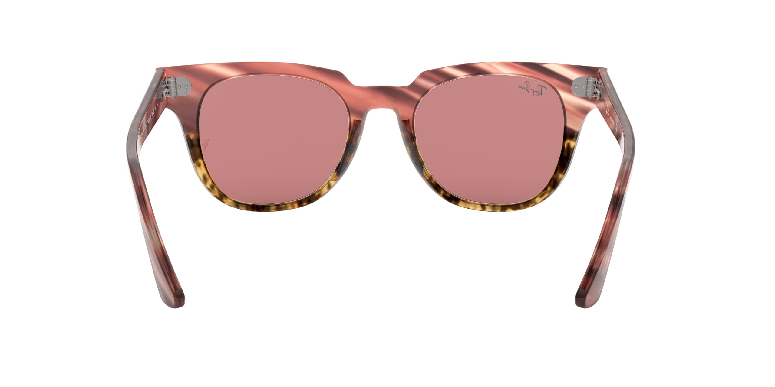 Ray-Ban Rb2168 Meteor Evolve Polarized Square Sunglasses, Transparent/Violet Photochromic, 50 mm