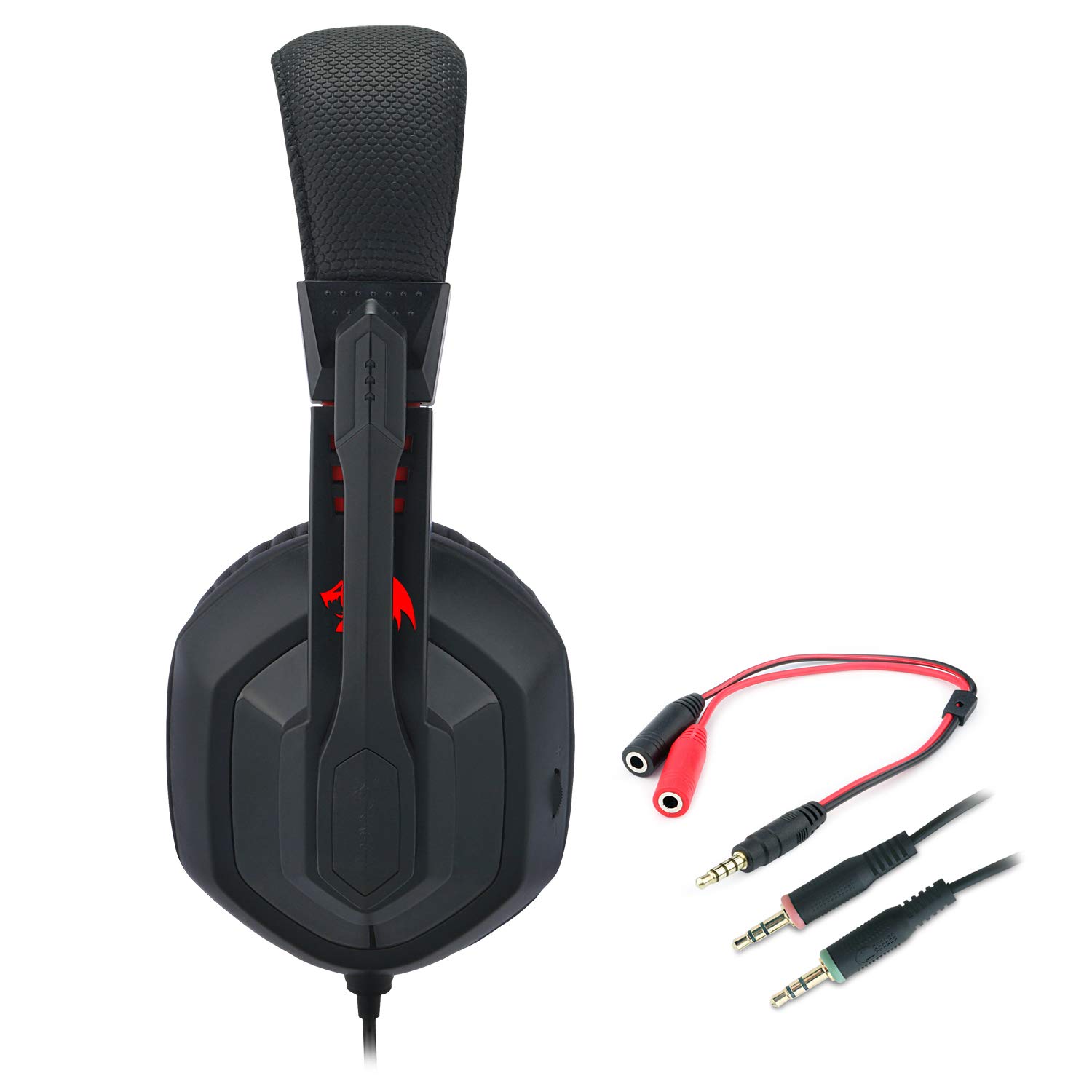 Redragon H101 Gaming Headset, Wired Over Ear PC Gaming Headphones with Mic Built-in Noise Reduction, for PC, Laptop, Tablet, PS4, Xbox One