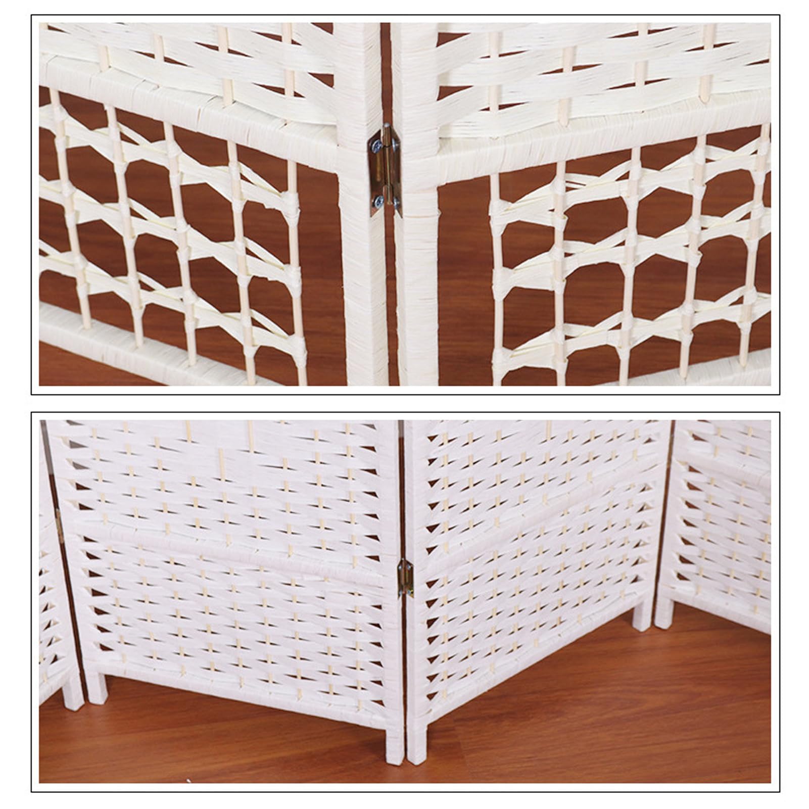 Portable Wall Partition Screen, 4 Panel Folding Privacy Screens, Room Divider Privacy Screen, Indoor Room Divider, Folding Privacy Screen for Office