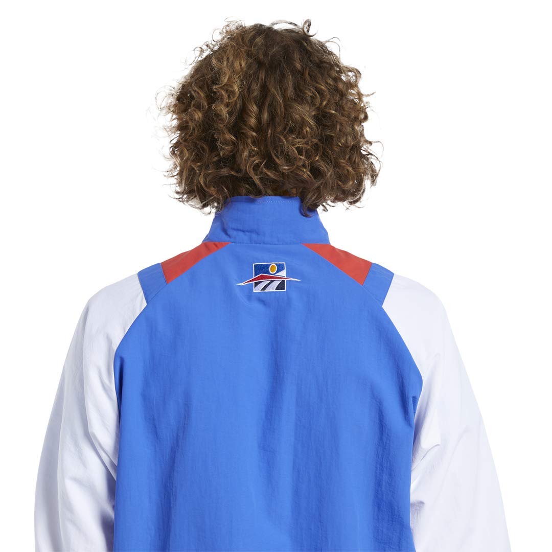 Reebok Classic Sport Twin Vector Jacket, Blue Blast, 2XL