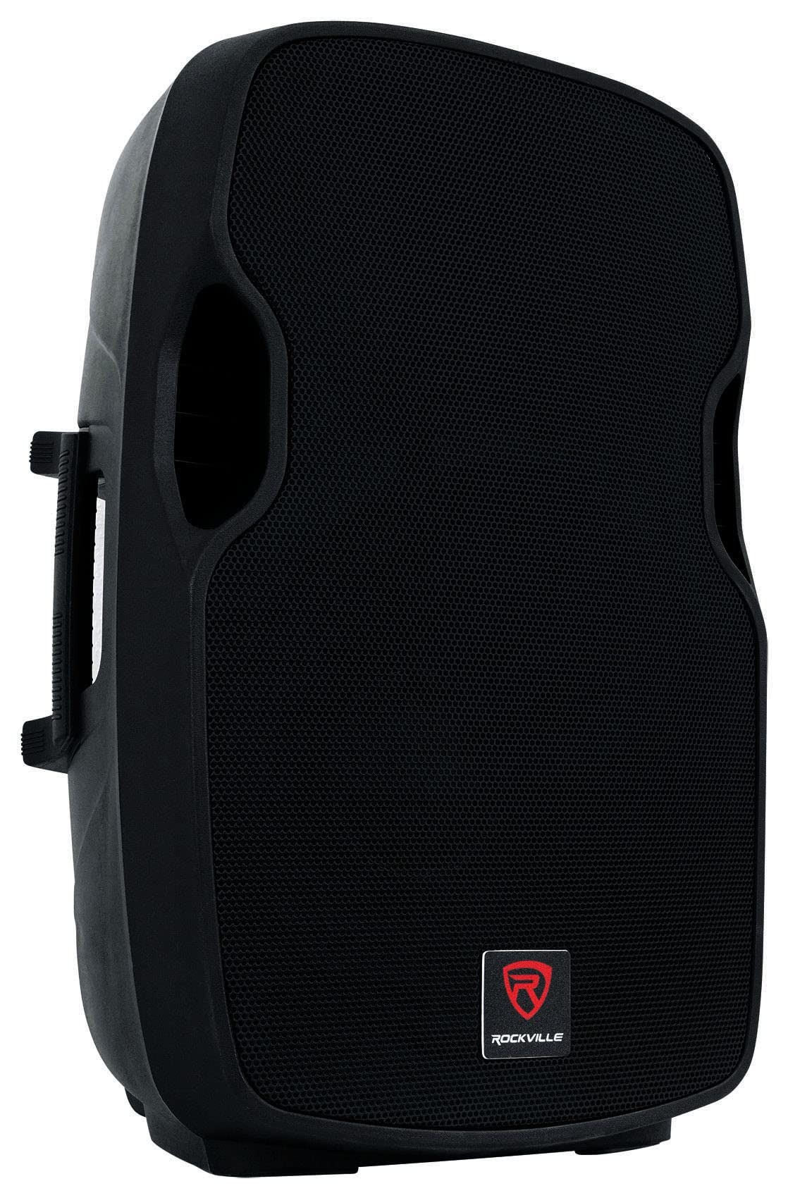 Rockville Professional Powered Active 800w DJ PA Speaker w Bluetooth, 15 inch (BPA15), Black