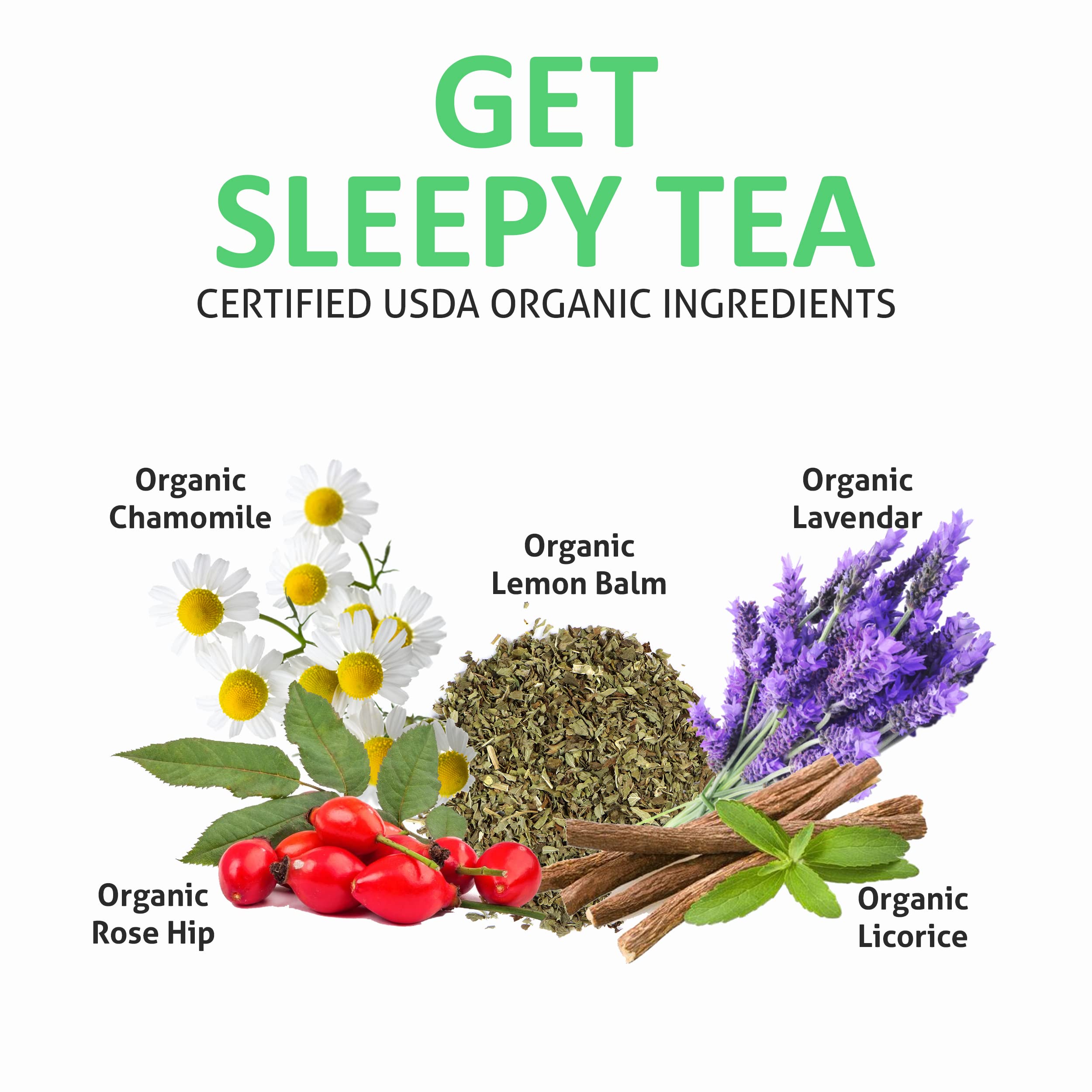 Secrets Of Tea Relaxation Tea - Natural USDA Organic Caffeine-Free Herbal Tea with Lavender, Chamomile Herbal Tea - 20 Count(1 Pack)