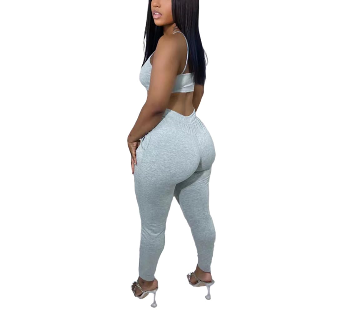 Womens Long Sleeves 3 piece Outfits Zip Up Jacket Crop Top + Tanks + Long Pants Sweatsuits Tracksuit Workout 2 Piece Set