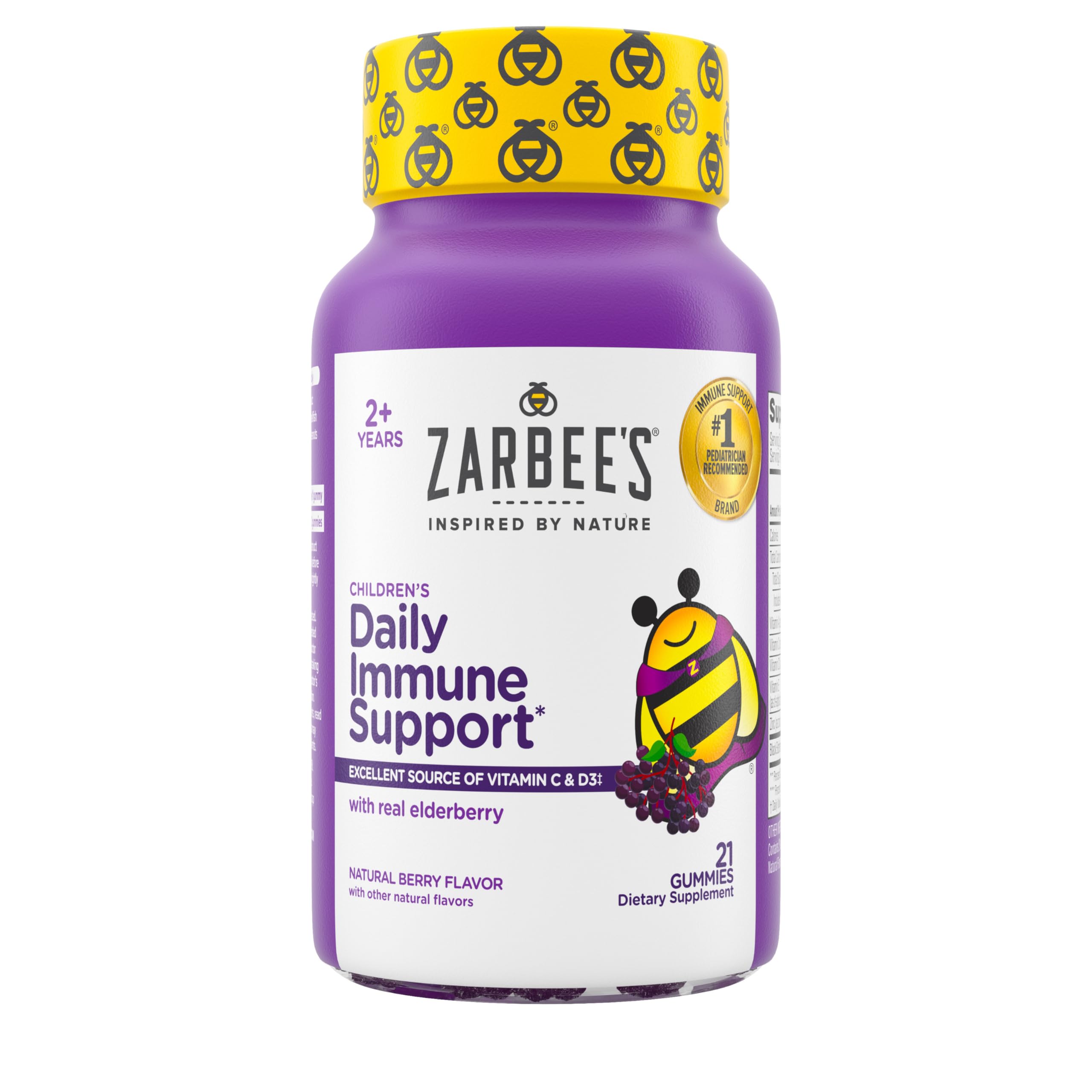 Zarbee’s Whole Family Immune Support Bundle | Children's Elderberry Immune Support* Gummies (42 Count) & Adult Elderberry Immune Support* Gummies (42 Count) (Set of 2)