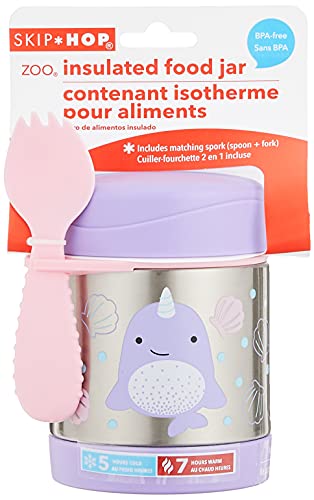 Skip Hop Insulated Baby Food Jar, Zoo, Narwhal