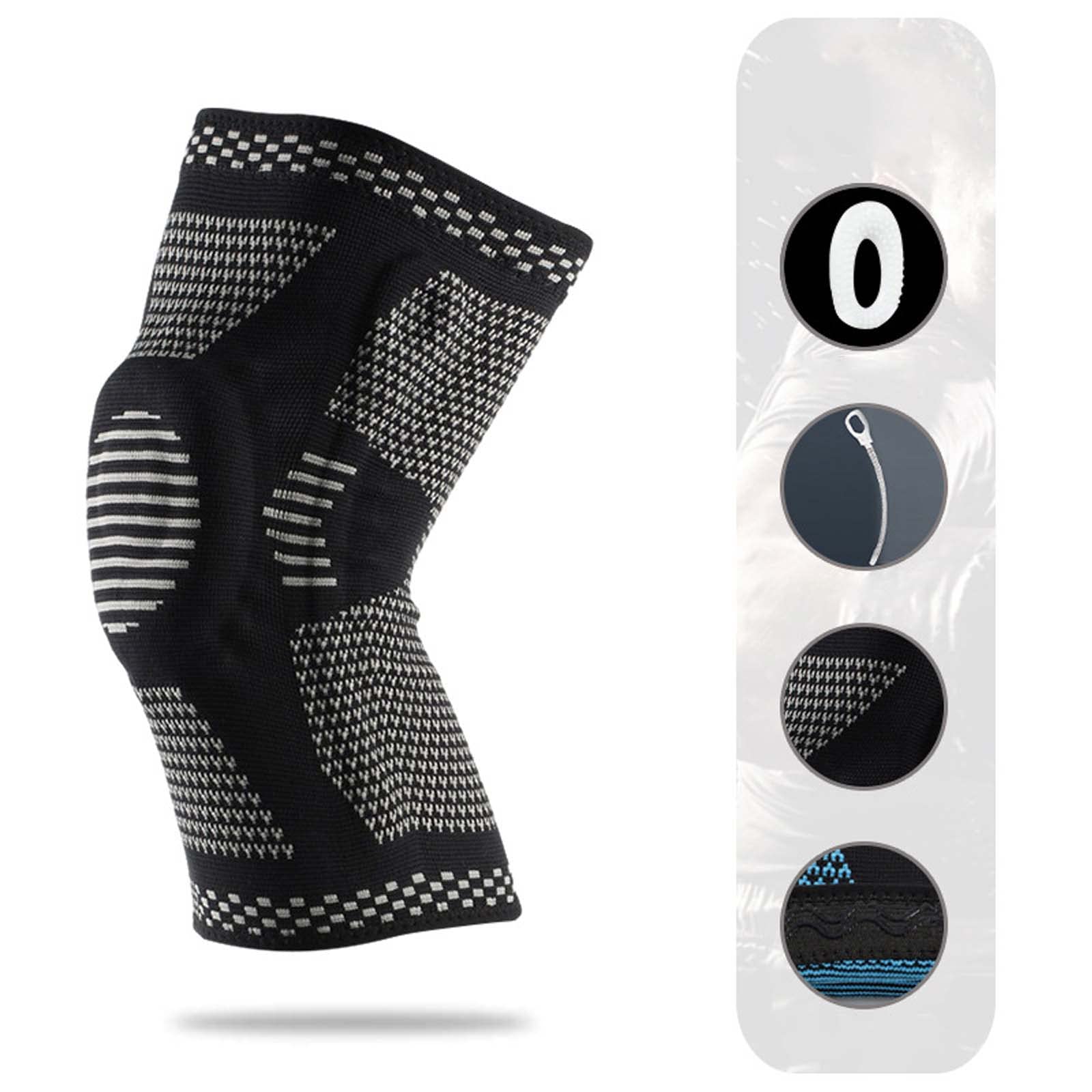 vrilmed [2 Pack Knee Brace with Patella Gel Pad & Side Stabilizers for Meniscus Tear, ACL, Arthritis, Joint Pain Relief