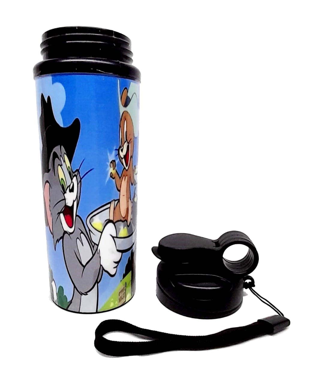 Tom & Jerry Print Copper Bottle For Drinking Water Copper Water Bottle Drink More Leak Proof Copper Water Vessel Premium Copper Bottle With Leak Proof Design By ORNATE INTERNATIONAL.