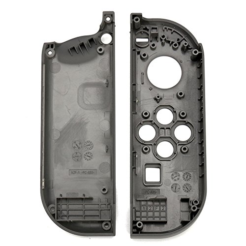 Replacement Hard Housing Shell Skin Case Cover Inner Frame for Switch NS JoyCon Controller (Gray-Black)