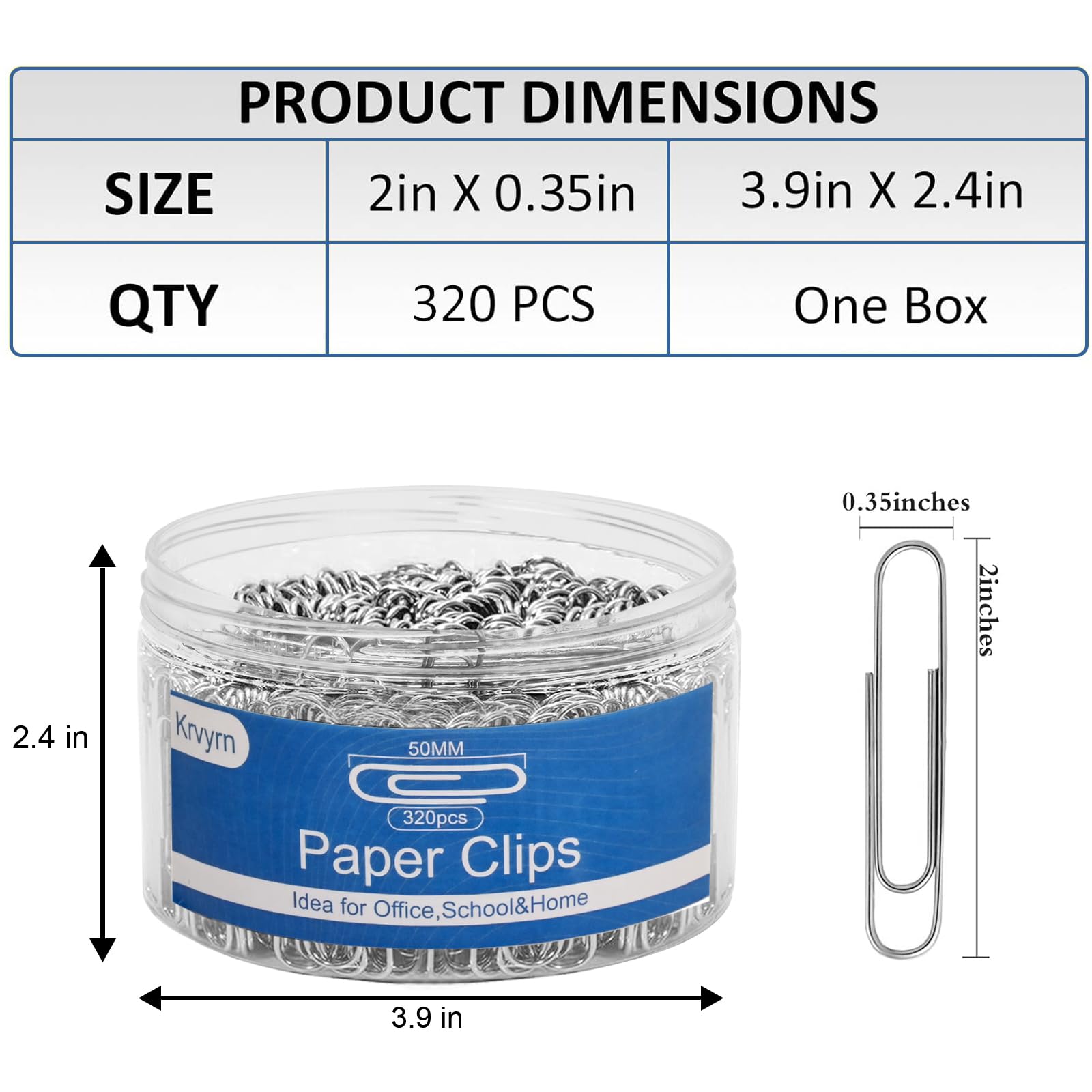 Paper Clips,Paper Clip,700 Pcs Paperclips Assorted Sizes,Large Medium Small Paper Clips Ideal for Paperwork, School,Home and Office Supplies.