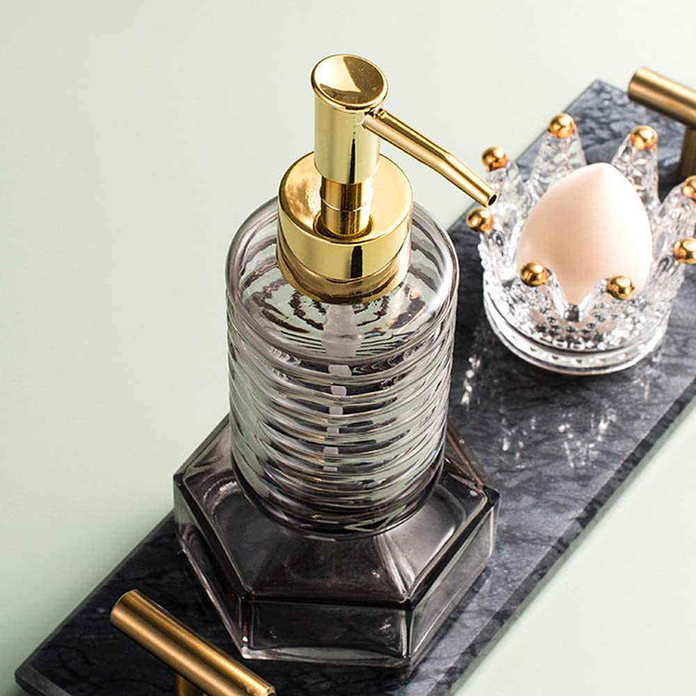 Soap Dispenser 300ml Soap Dispenser Bathroom Glass Liquid Storage Bottle Shampoo Bottles, for Kitchen Bathroom Bedroom Bathroom Soap Dispenser