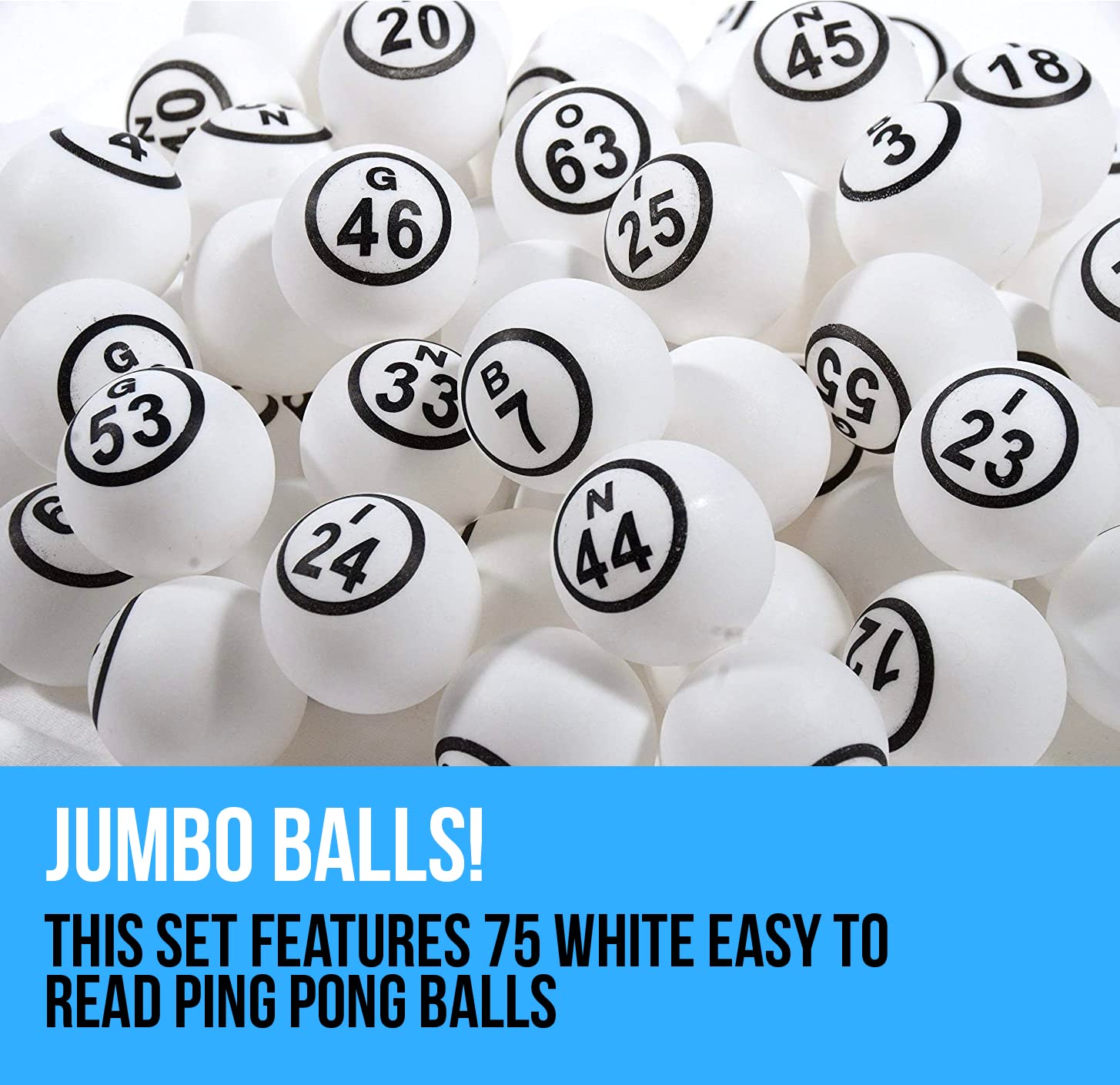 Regal Bingo - Jumbo Professional Bingo Cage - includes Brass Cage, 75 White Ping Pong Balls, Master Board - for Large Group Games, Game Night, Bingo Hall, & Holiday Activities - 16 in - Gold