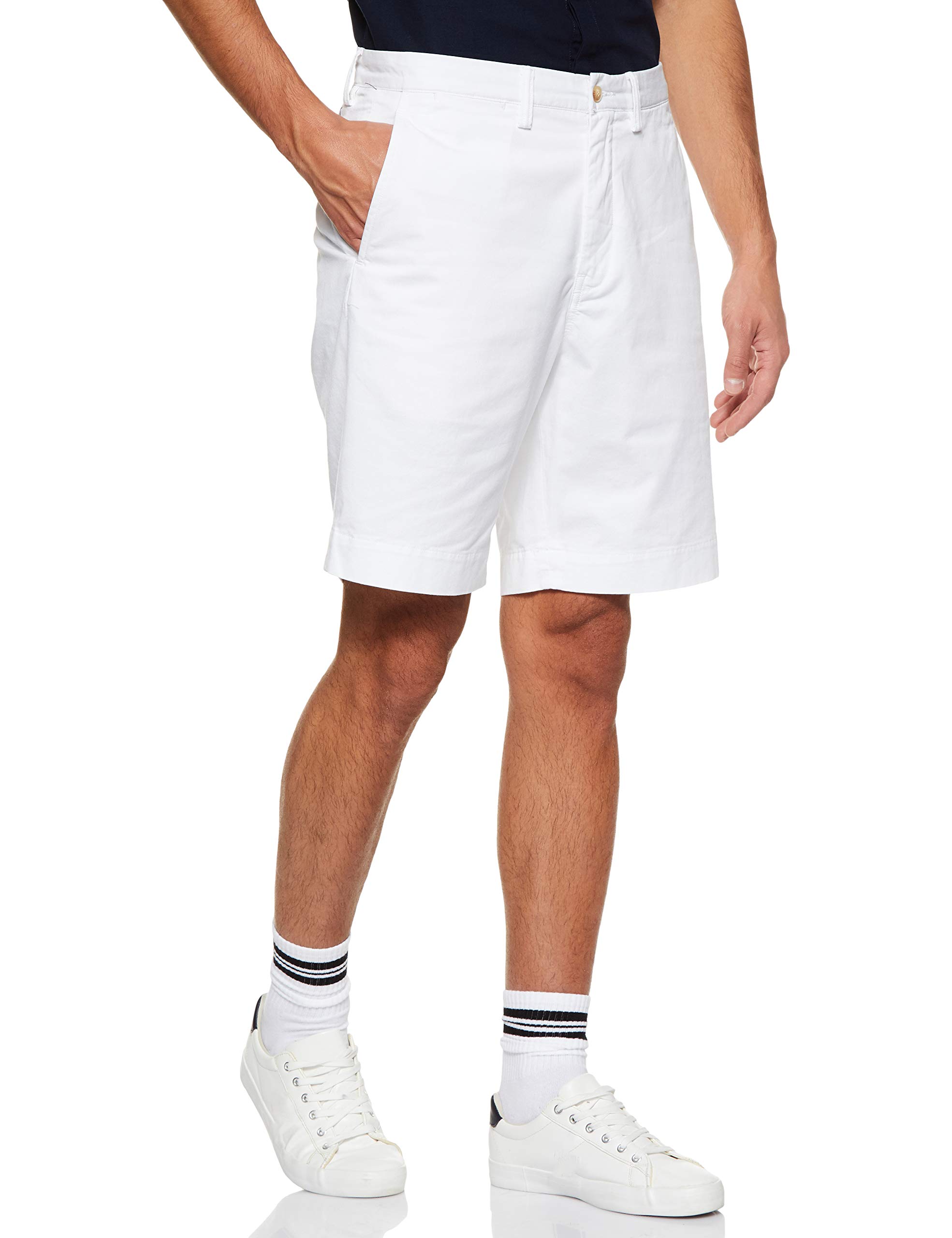 Polo Ralph Lauren Mens Stretch Classic Fit Chino Shorts (35, White)