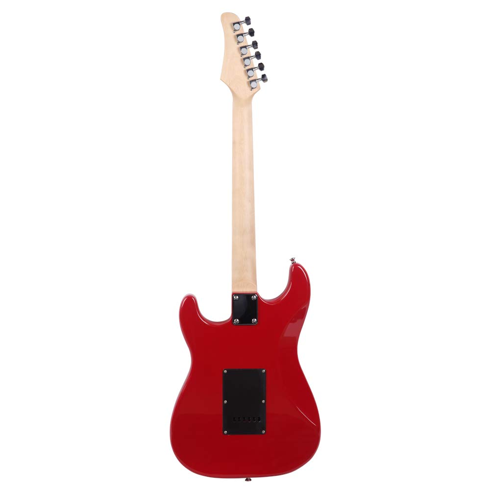 YUFUDE Electric Guitar 39" inch Complete Beginner Starter kit Full Size with 20w Amp,w/Strap,Bag,Guitar Amplifier,Power Wire,Plectrum,Tremolo Bar (Red)