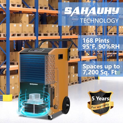SAHAUHY 30 Pints Dehumidifier with Drain Hose for Basements Home and Large Spaces up to1,500 Sq Ft