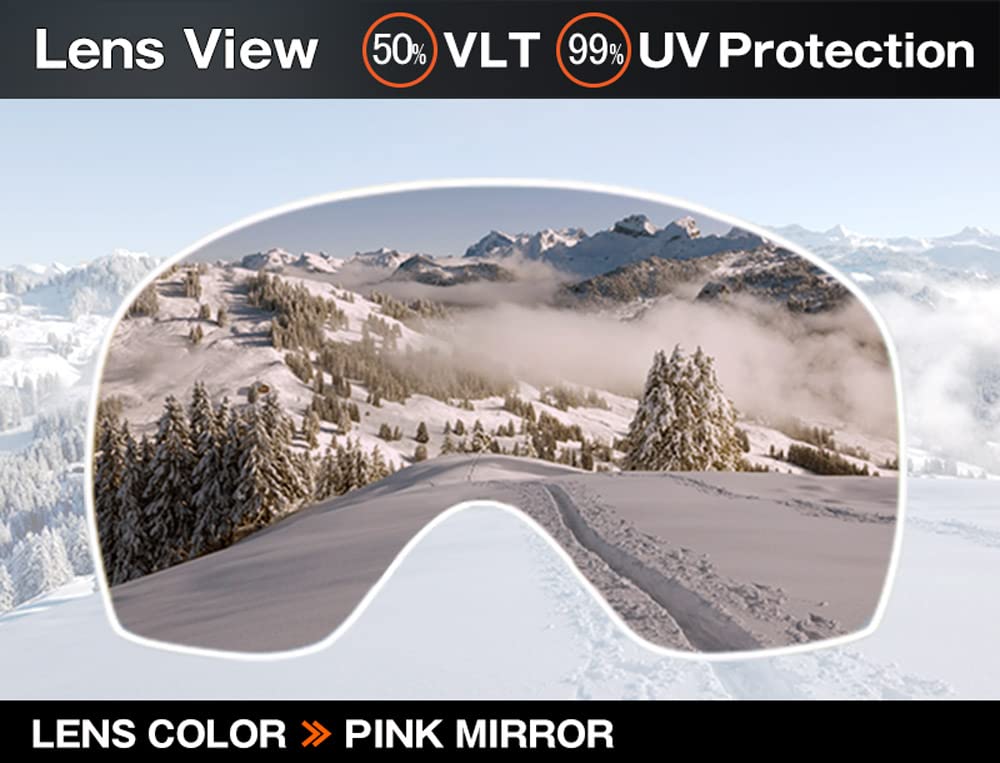 ZERO TECH BASE Replacement Lens for Smith Optics Skyline Snow Goggle Ski Snowboad