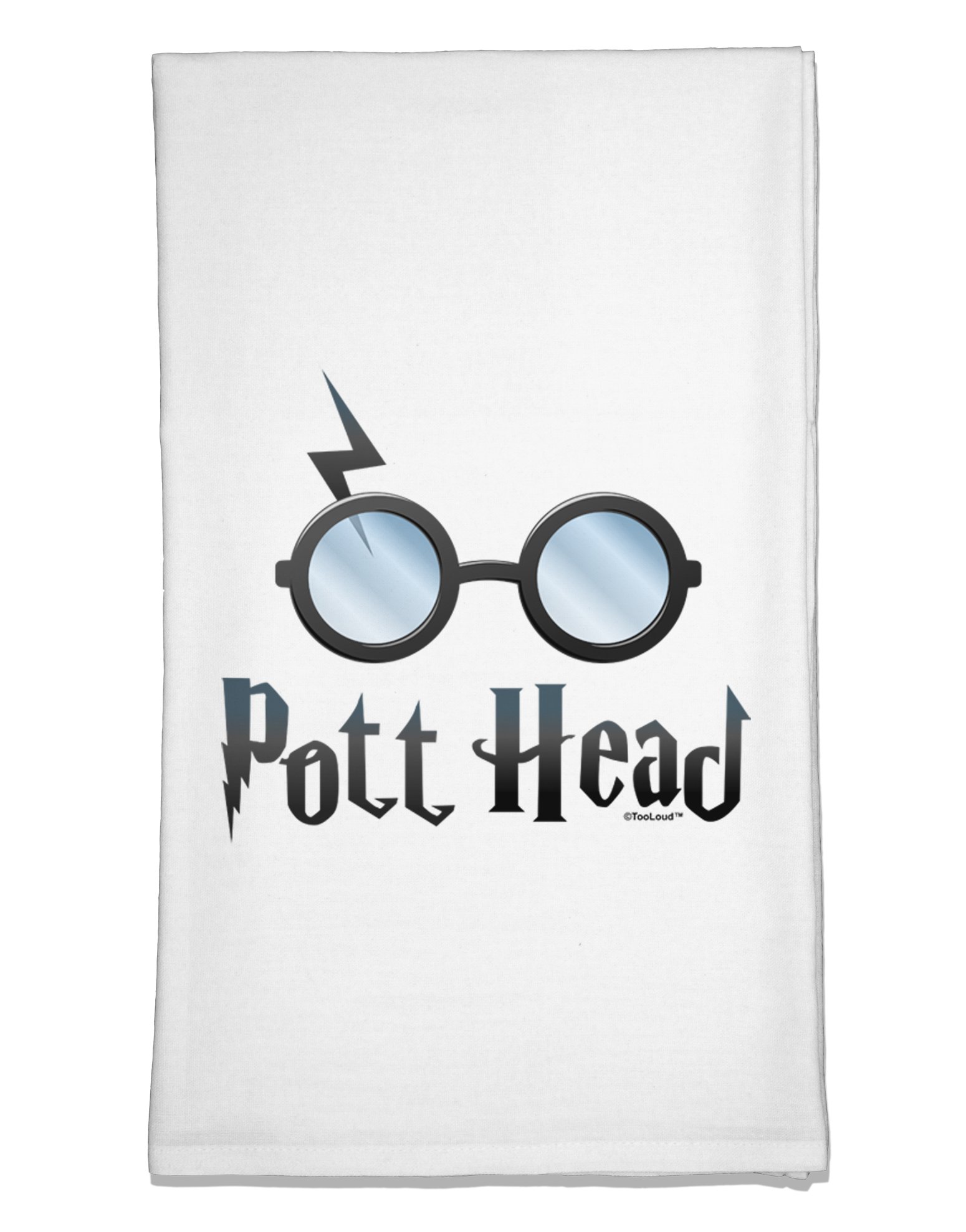 TooLoud Pott Head Magic Glasses Flour Sack Dish Towel