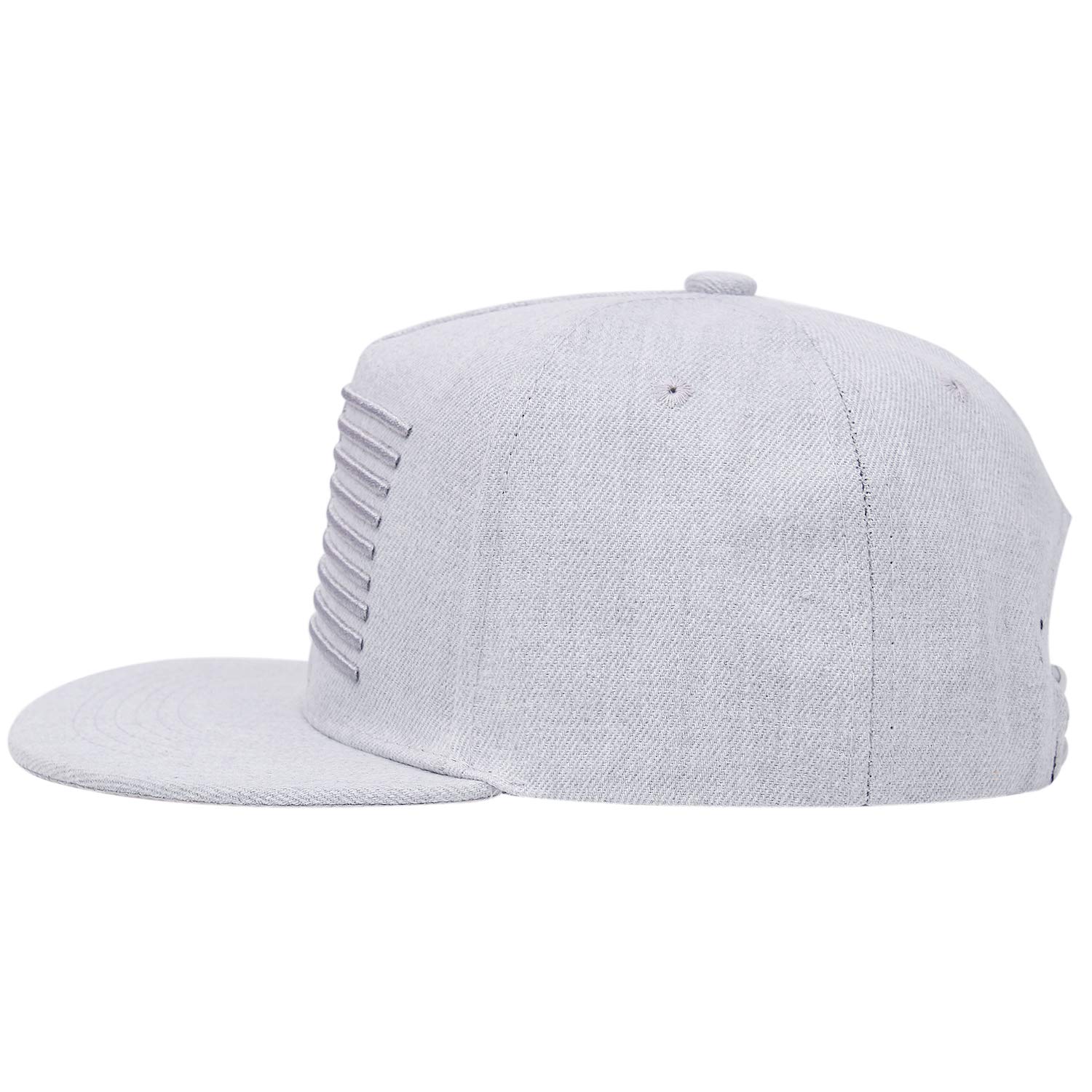 ZHONGNIAO American Flag Hat Unisex Snapback Hat, Flat Brim Hats Unisex Adjustable Trucker Hat Hip Hop Baseball Cap+Eyeglasses White
