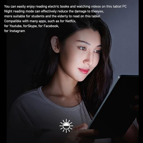 SHYEKYO 10.1 Inch Tablet PC, 8GB RAM 256GB ROM Multifunction Octa Core Processor 100β240V HD Tablet for Learning for Work for Android 12.0 (US Plug)